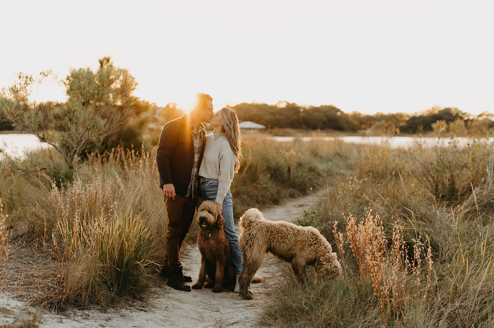 Golden Hour Couple Photos in Virginia Beach - Paige Overturf Photography